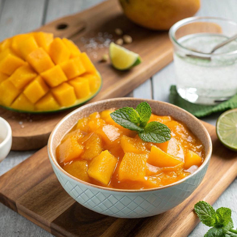 Tropical Mango Compote - Teresa's Recipes