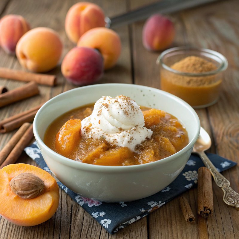 Apricot Cobbler Soup - Teresa's Recipes