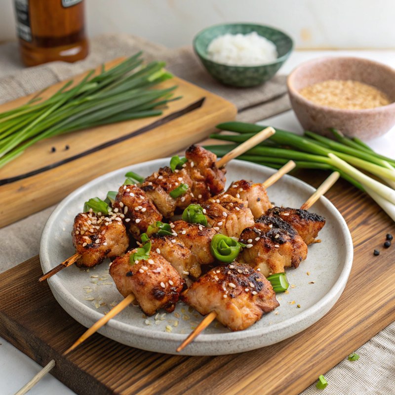 Dak Kkochi (Korean Chicken Skewers) - Teresa's Recipes