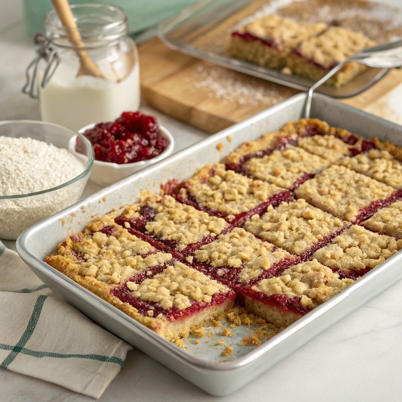 Raspberry Oat Bars - Teresa's Recipes