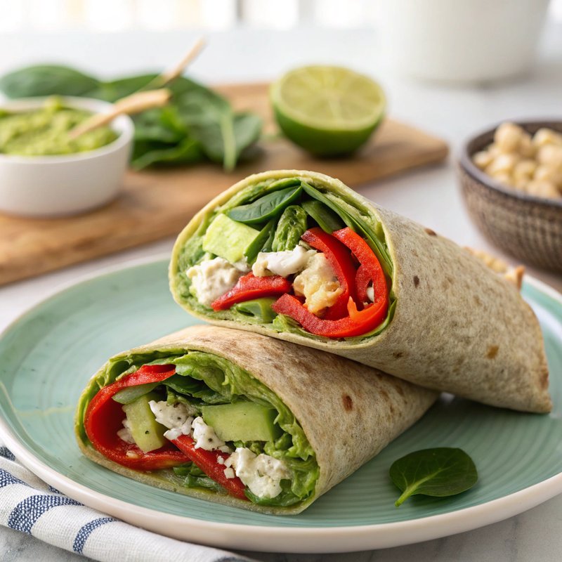Delicious Edamame Hummus Wrap - Teresa's Recipes